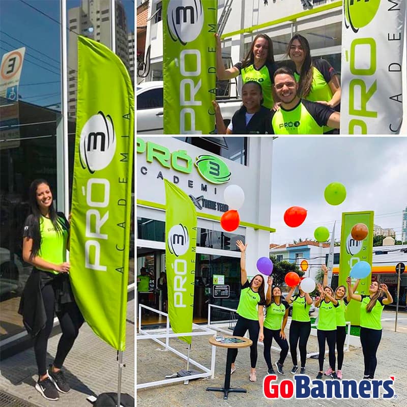 O que é Wind Flag Banner e como usá-lo no marketing | GoBanners
